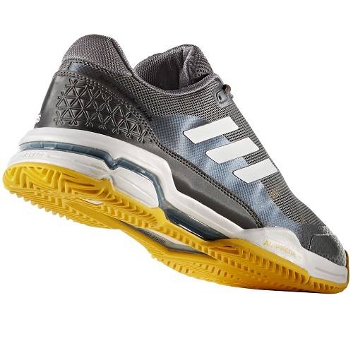 Adidas Barricade Club Metallic Grey White Yellow Saletennis