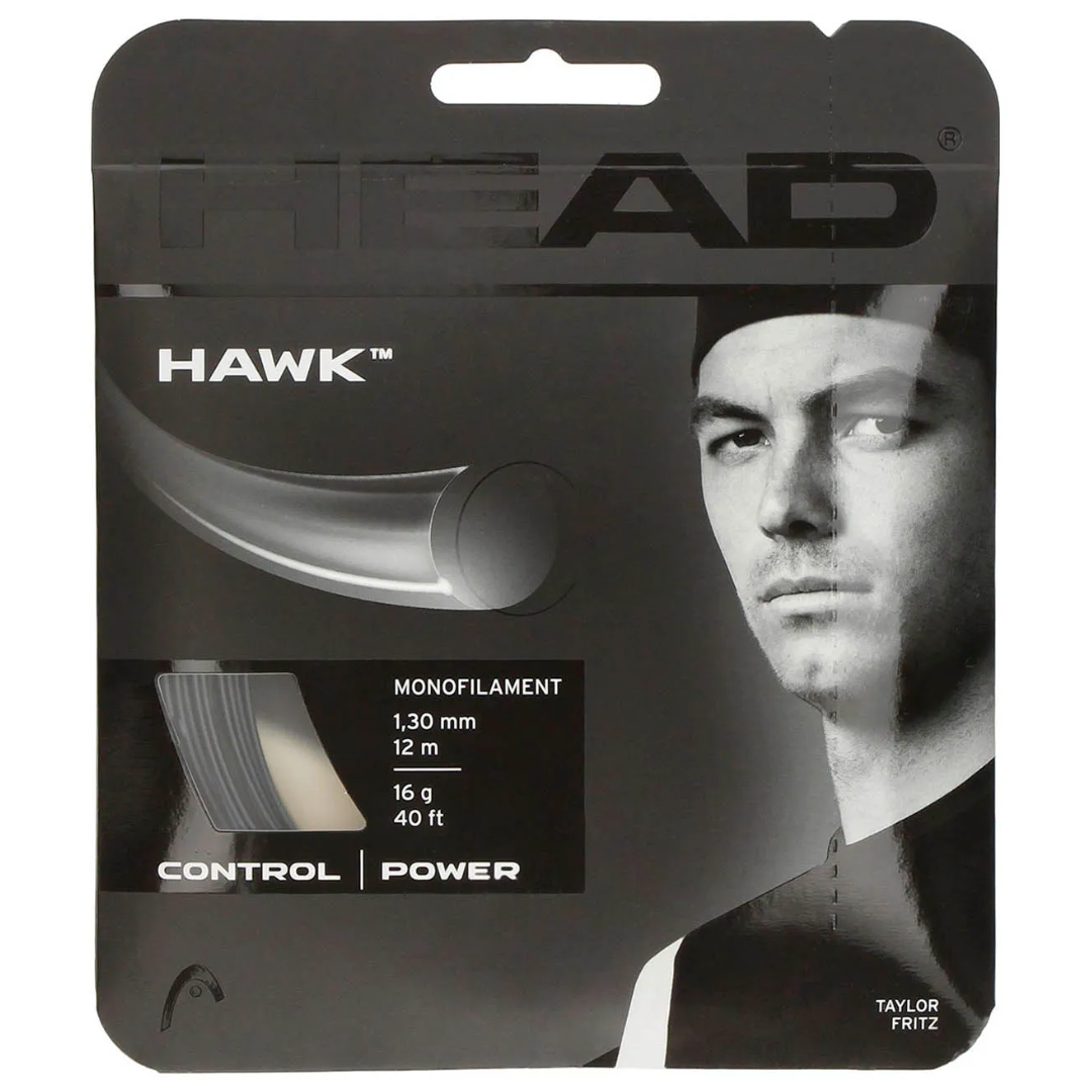 Теннисная струна Head HAWK Black 1,30 12 метров - Saletennis.com